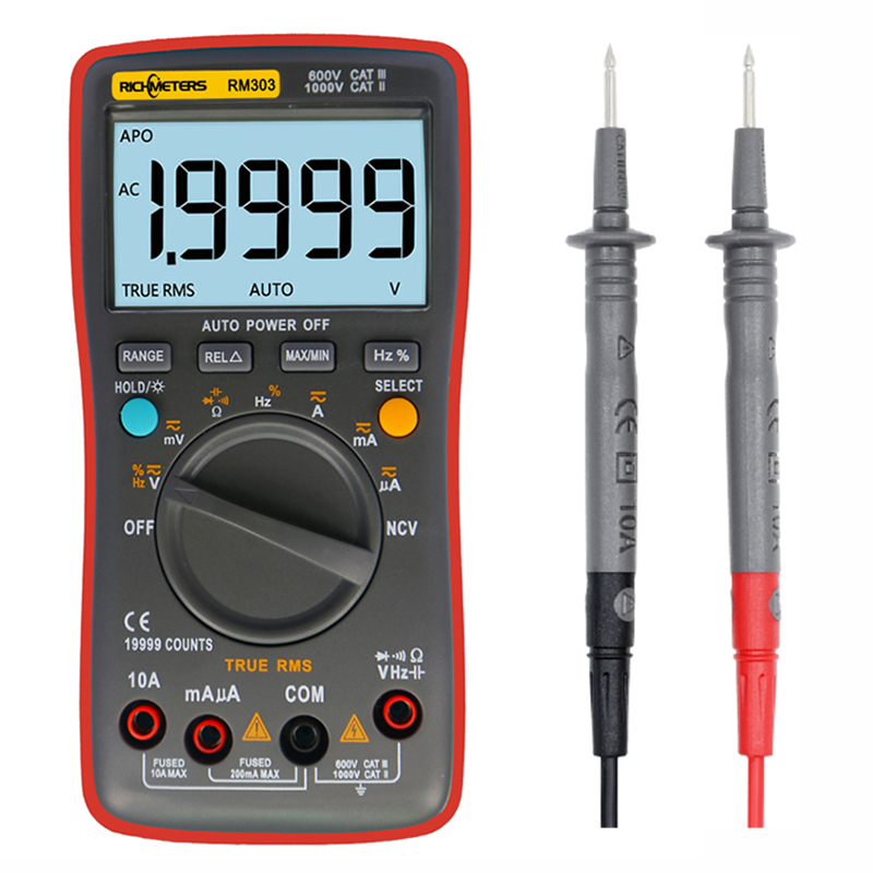 RM303 Digital Multimeter 19999 Counts - RICHMETERS.COM