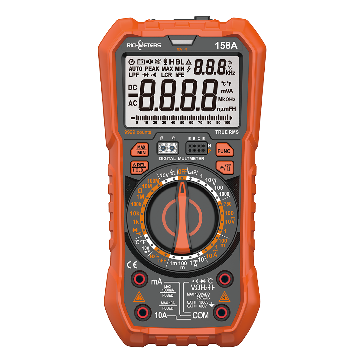 RM158A Digital Multimeter 9999 Counts Manual models - RICHMETERS.COM