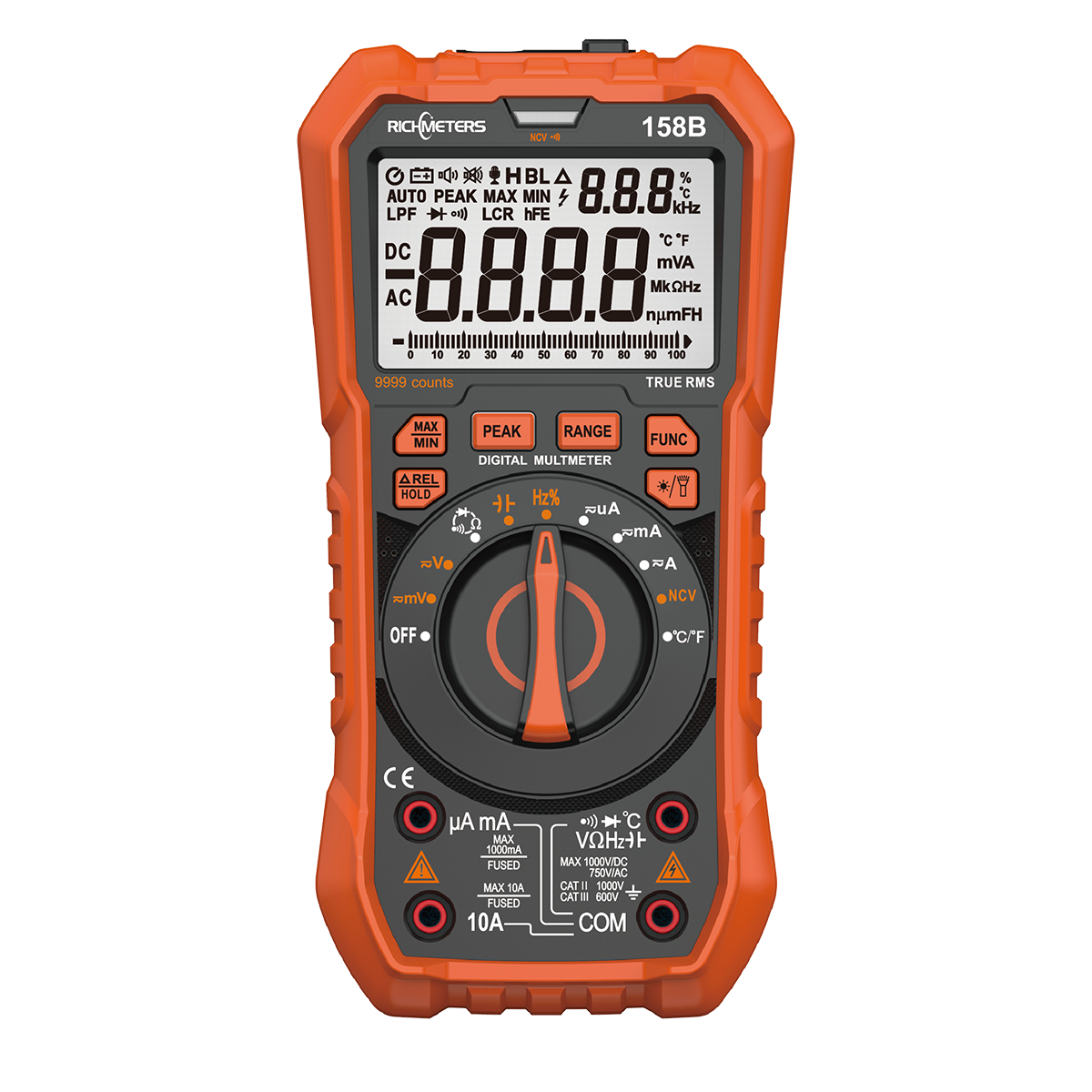 RM158B Digital Multimeter 9999 Counts Automatic model - RICHMETERS.COM